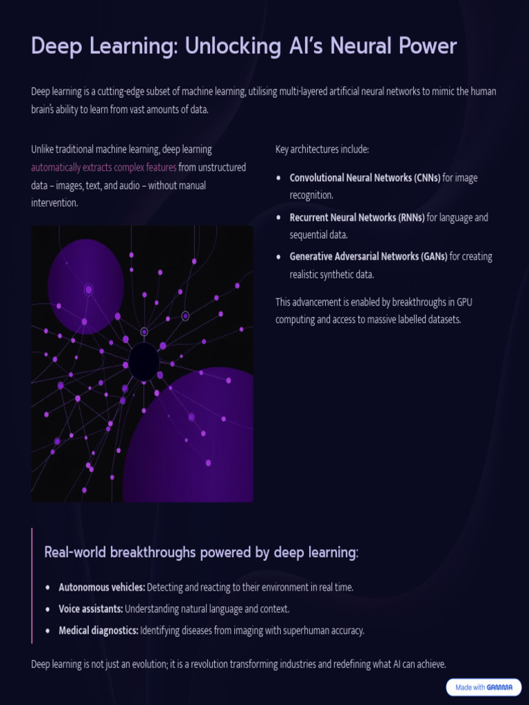 Deep Learning Unlocking AIs Neural Power | PDF