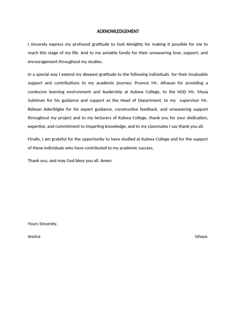 Dedication and Acknowledgements | PDF