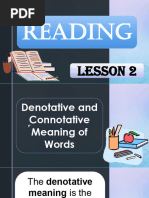 Denotative vs. Connotative Meanings | PDF | Semantics | Communication
