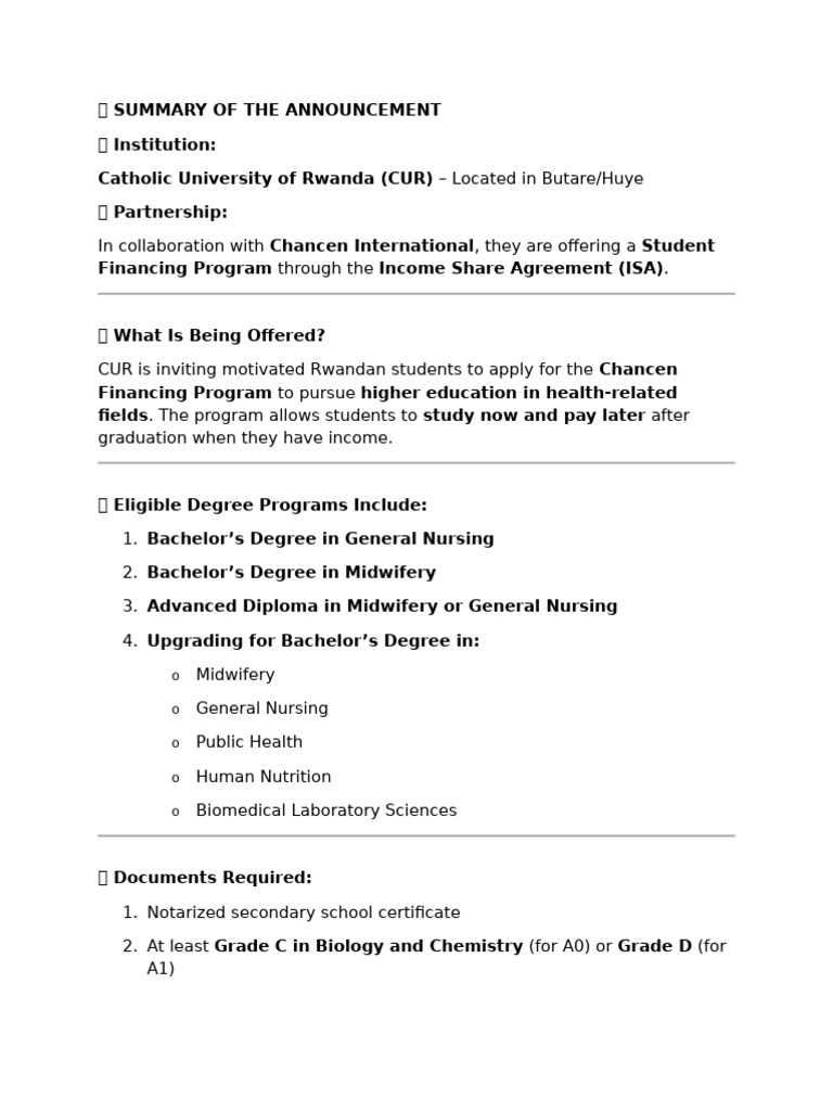 ? Summary of The Announcement | PDF