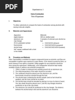 Ethanol Combustion Heat Experiment | PDF | Combustion | Ethanol