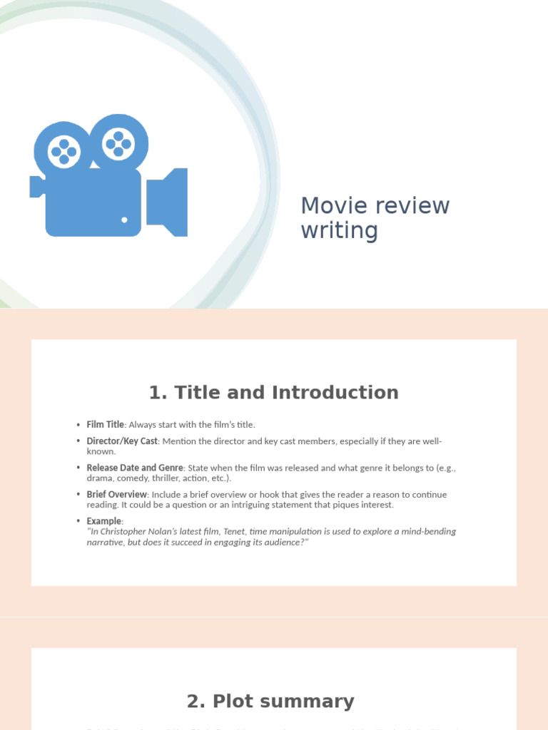 Movie Review Writing | PDF | Cinematography | Narrative