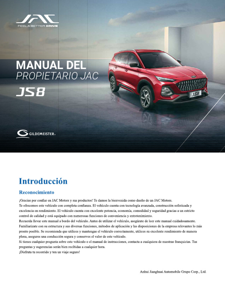 Manual del Propietario JAC J4 | PDF