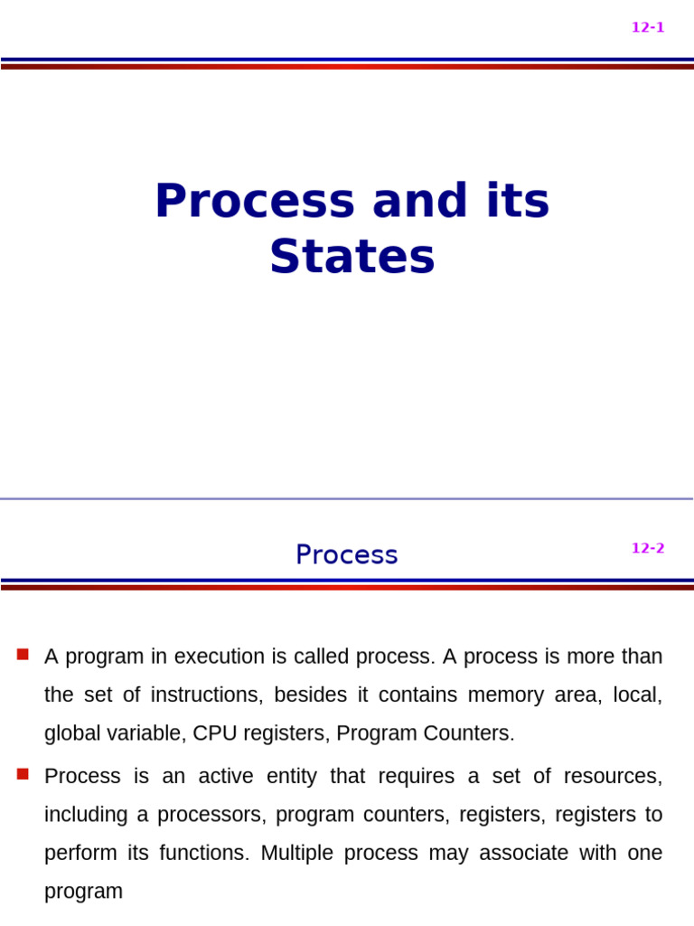 Lecture 4-Process Concepts | PDF | Process (Computing) | Scheduling ...