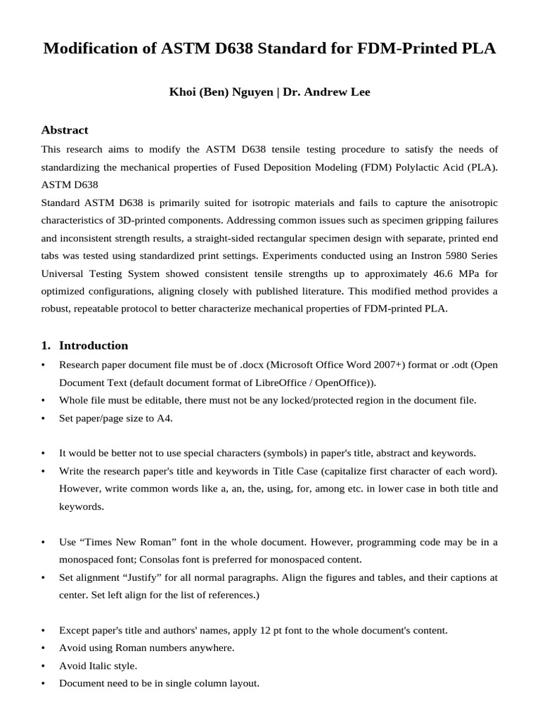Research Paper Format | PDF | Paragraph | Bracket