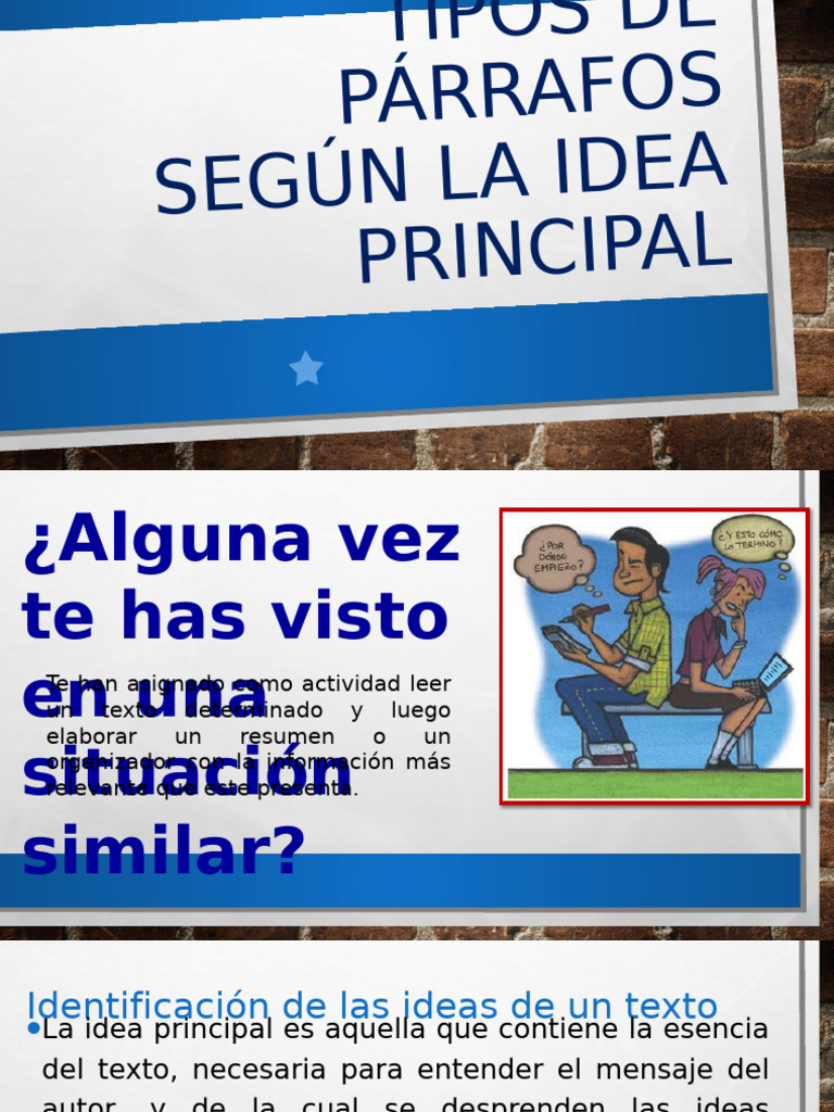 Tipos de Párrafos y sus Ideas Principales | PDF | Semáforo | Depredación