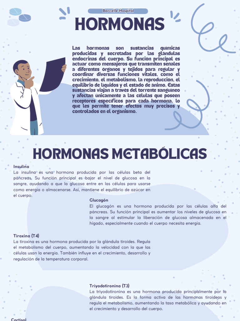 Hormonas: Funciones y Tipos Esenciales | PDF | Hormona | Ovario