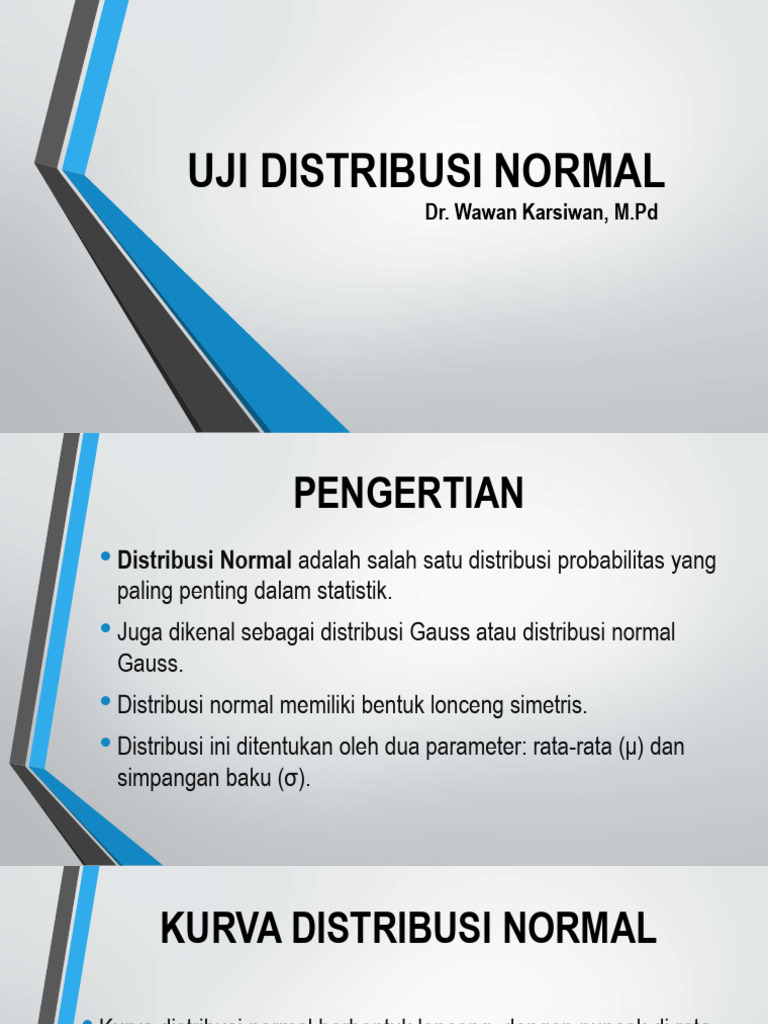 Uji Distribusi Normal | PDF