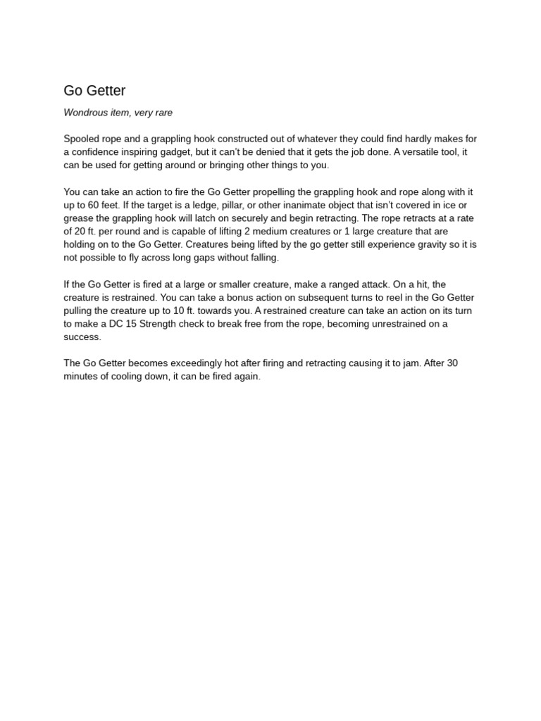 Text - Go Getter | PDF
