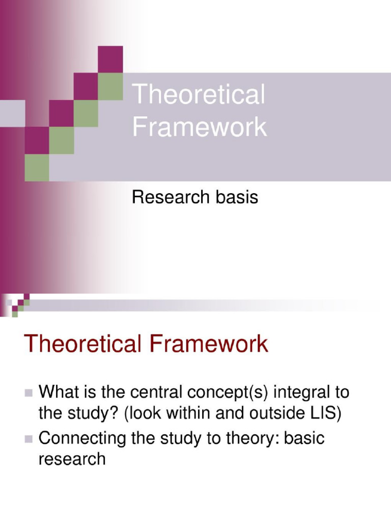 Theoretical Framework Research Basis | PDF