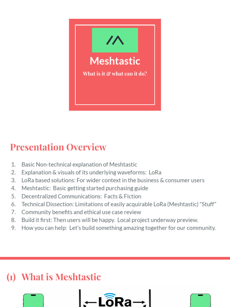 Meshtastic: A Guide to Local LoRa Communication | PDF | Radio Spectrum ...