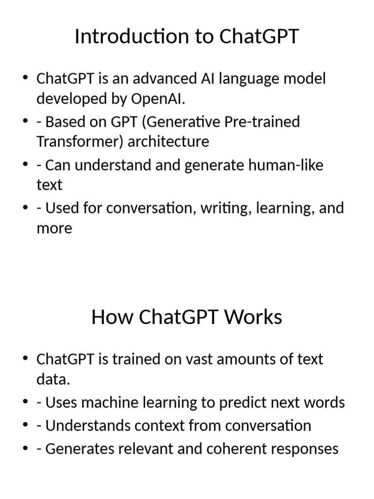 Overview of ChatGPT: Features & Uses | PDF