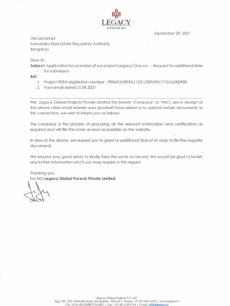 Legacy Cirocco Letter | PDF