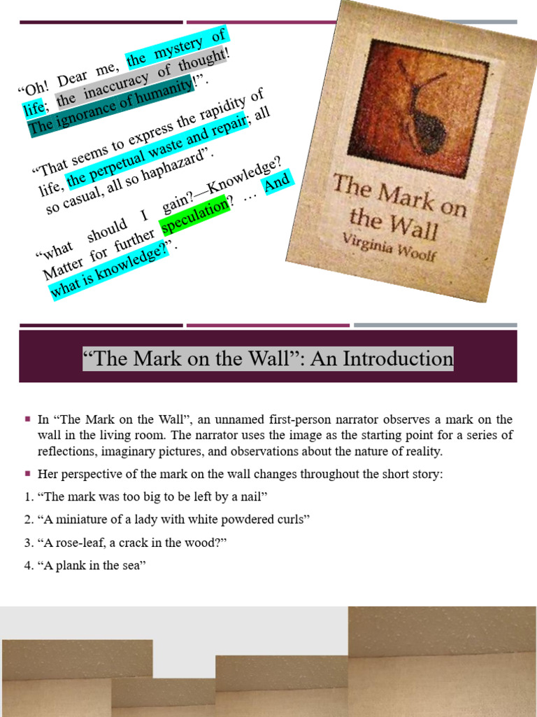 Reflections on a Mark on the Wall | PDF | Thought | Epistemology