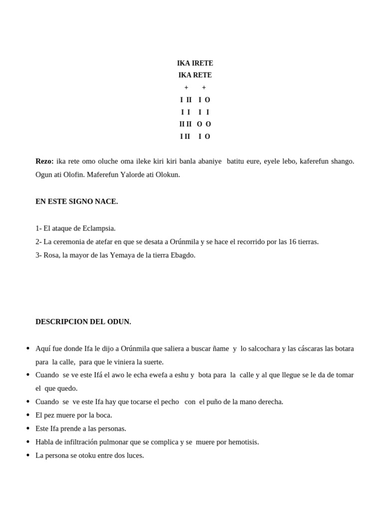 Ika Irete: Significado y Ceremonias | PDF