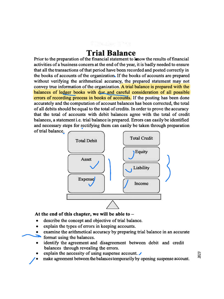 Trial Balance Errors and Solutions | PDF | Debits And Credits | Economies
