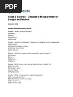 NCERT Class 6 Science Chapter 5 Measurement of Length and Motion Important Extra Questions and ...