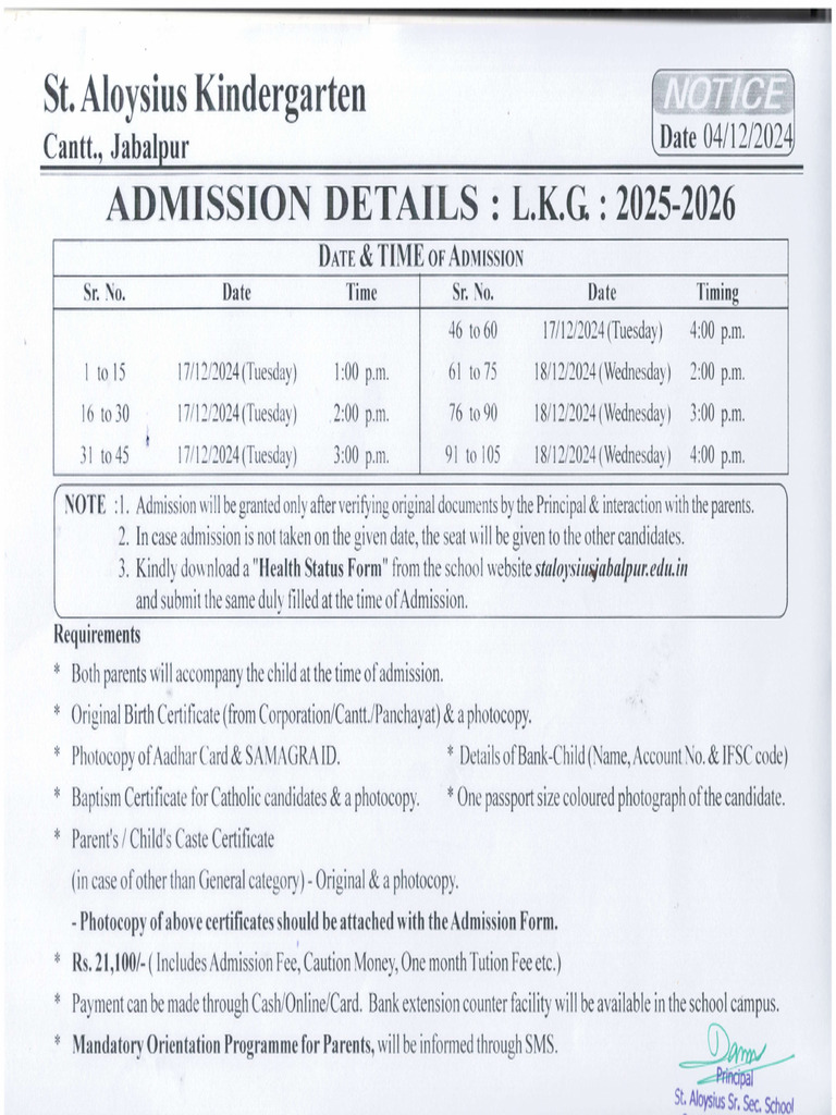LKG List 2025 26 Merged | PDF