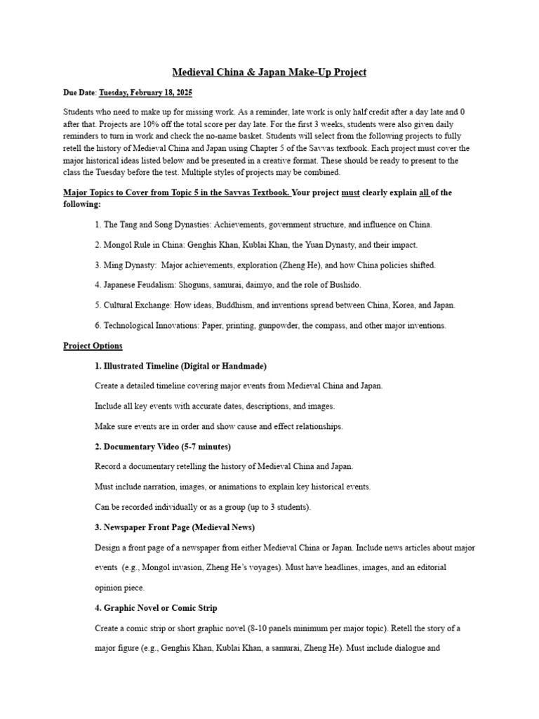7th Medieval China & Japan Make-Up Projects (1) 2 | PDF | Bushido ...