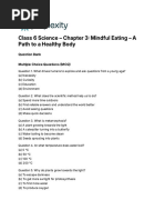 Class 6 Mindful Eating Guide | PDF | Foods | Vitamin