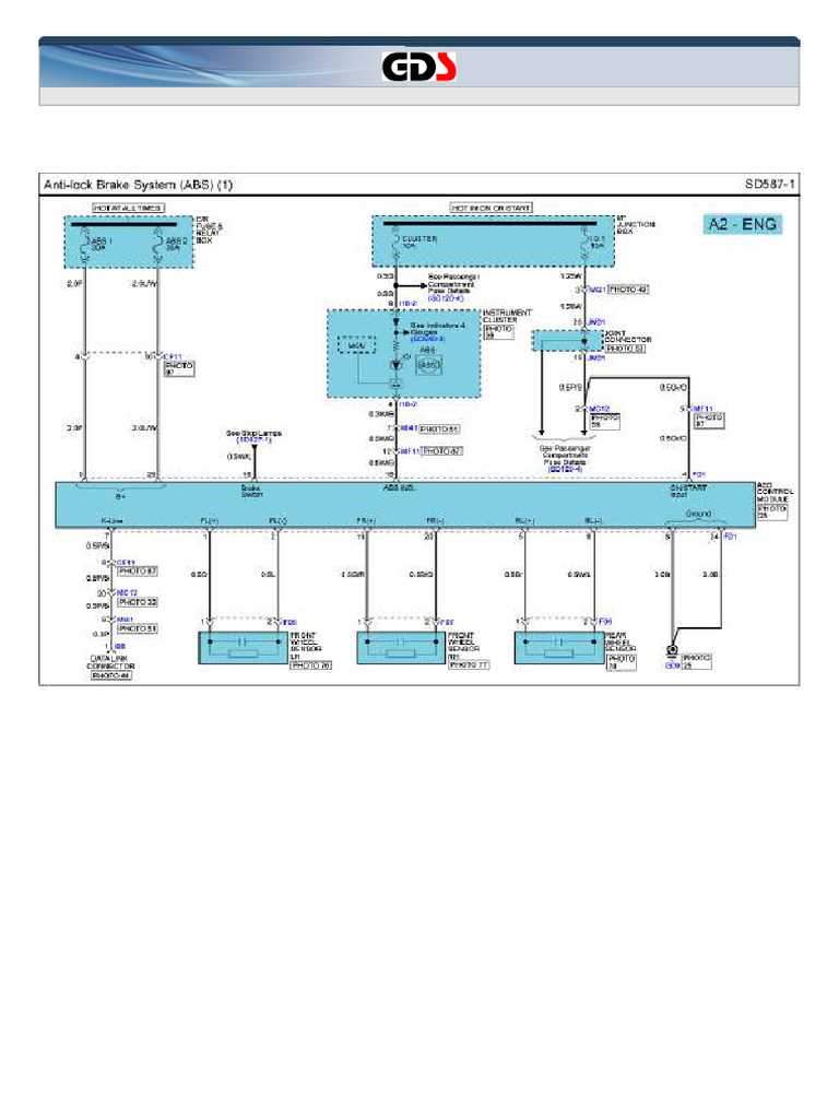 Kia Bongo 2.5L Electrical Schematic Diagrams PDF | PDF