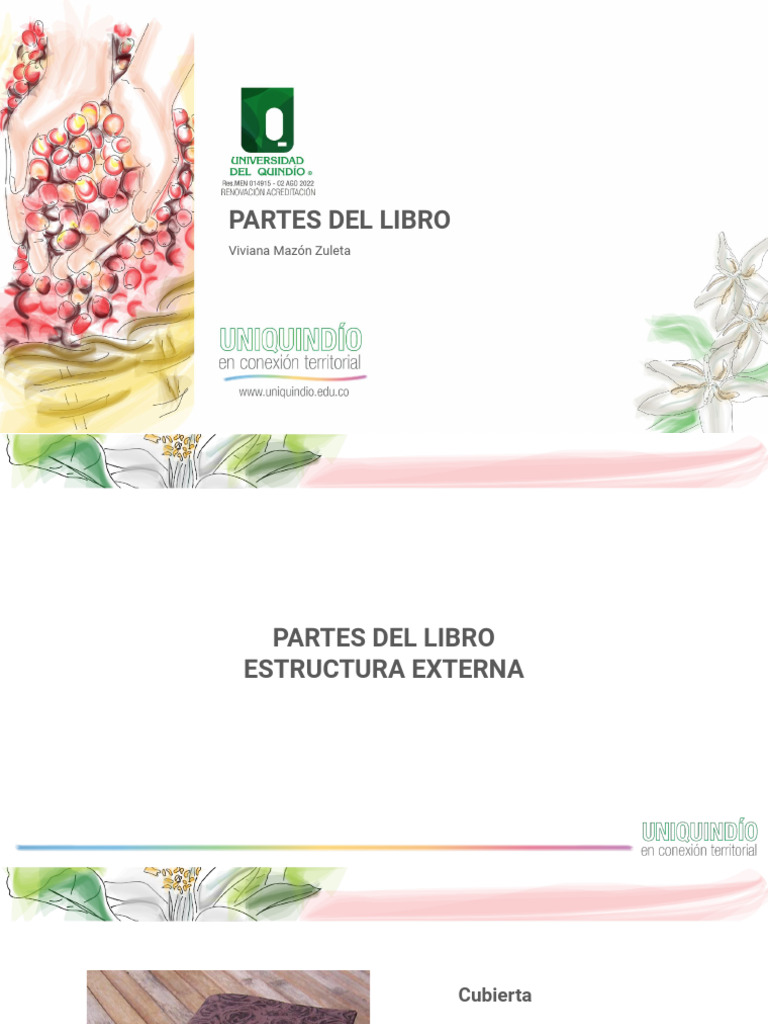 Unidad 2 - Partes Del Libro | PDF | Libros | Escritores