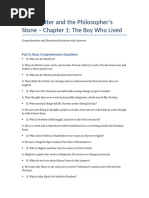 Harry Potter: Chapter Questions Guide | PDF | Harry Potter Universe ...