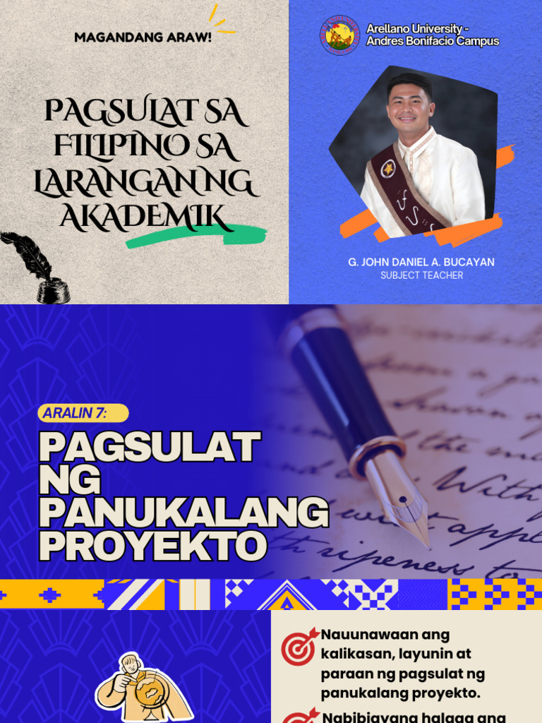 Aralin 7 (1) Pagsulat NG Panukalang Proyekto | PDF