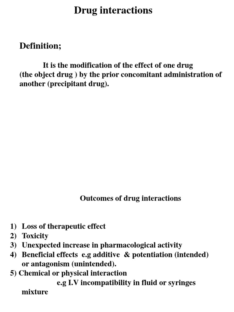 Understanding Drug Interactions | PDF | Pharmaceutical Drug | Enzyme ...