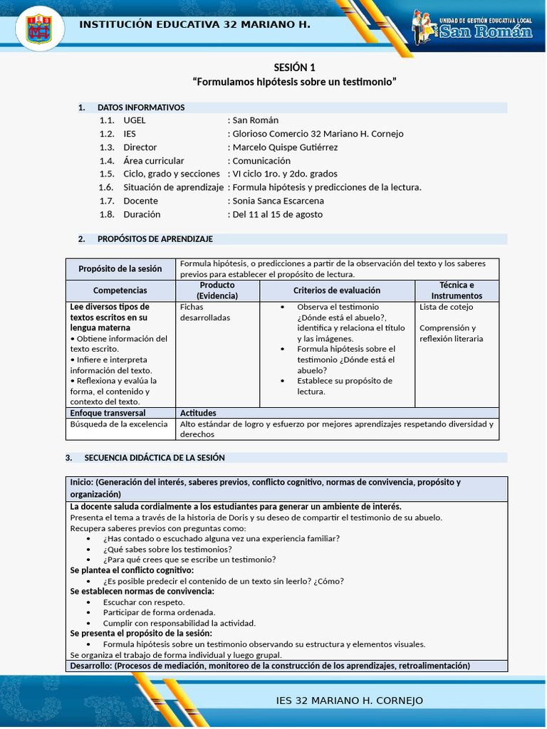 Formulación de Hipótesis en Lectura | PDF | Metacognición | Evaluación