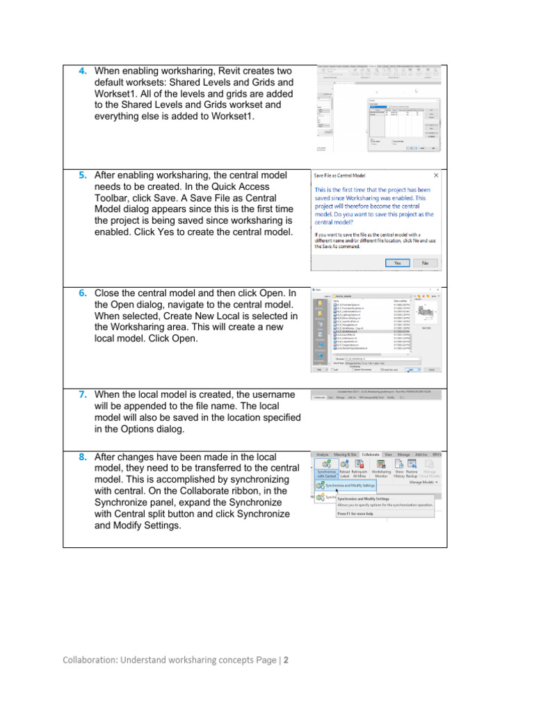 Revit Worksharing Setup Guide | PDF