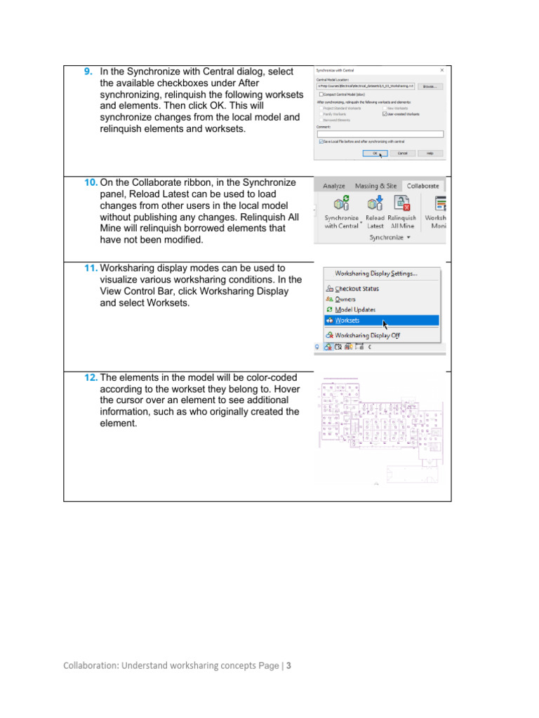 Collaboration - Understand Worksharing Concepts Page - 3 | PDF