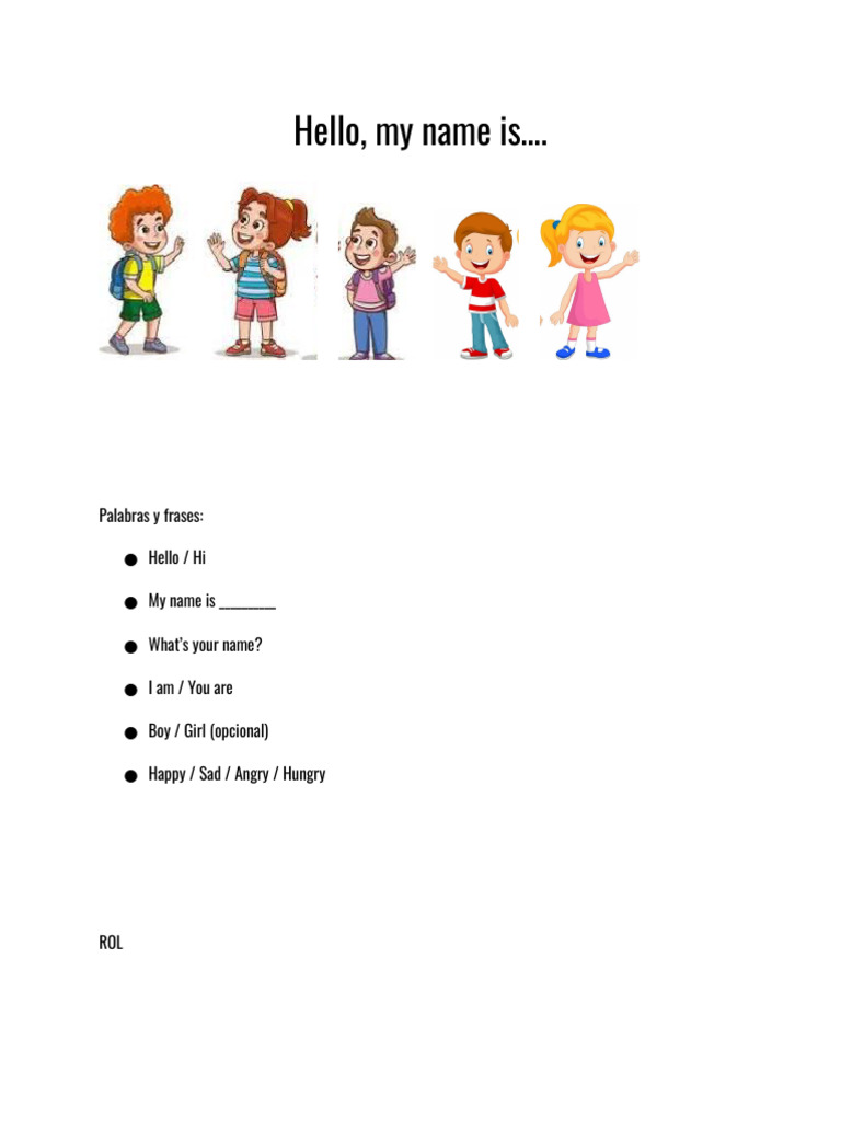 Hello, My Name Is | PDF
