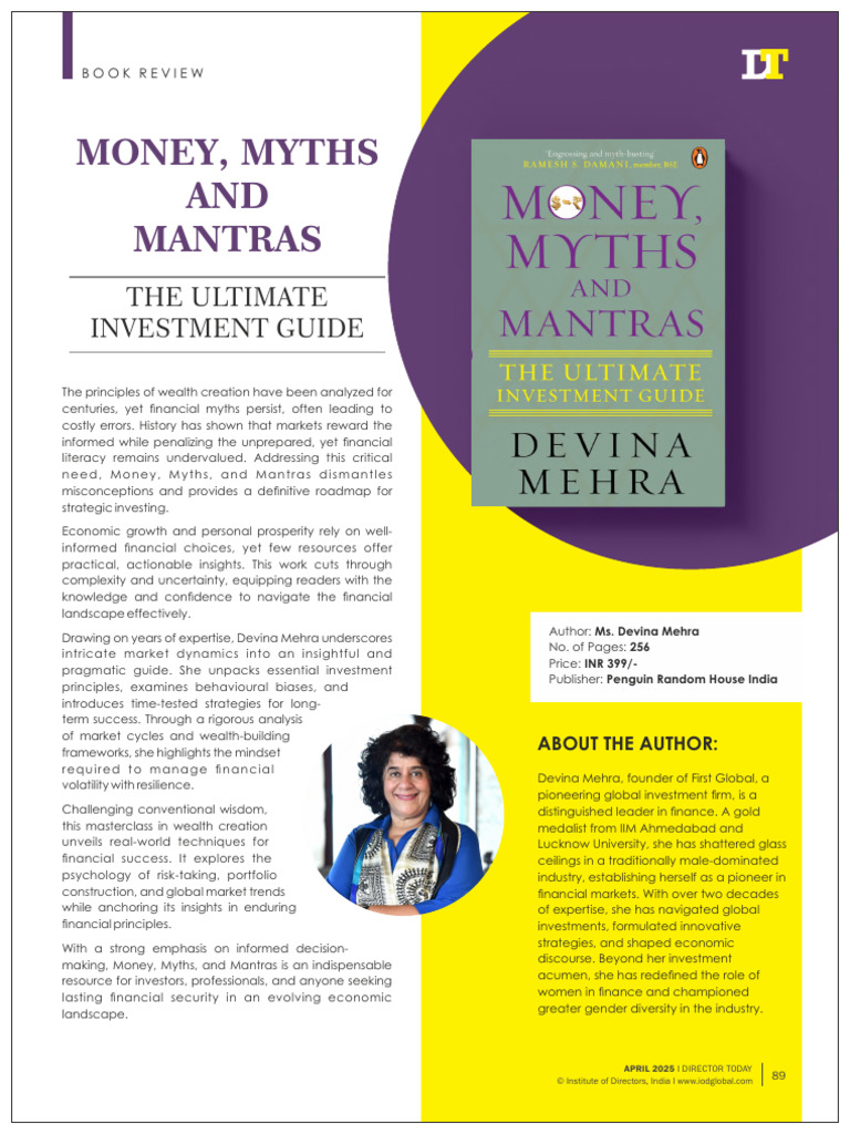 Money, Myth and Mantras Devina Mehra | PDF | Investing | Economies