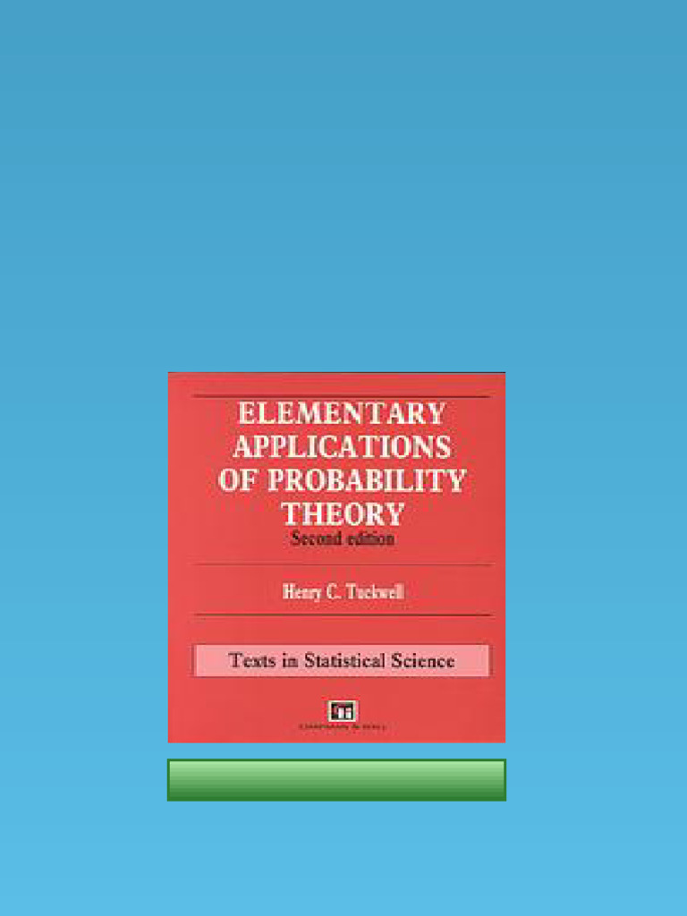 (Ebook) Elementary applications of probability theory : with an introduction to stochastic ...