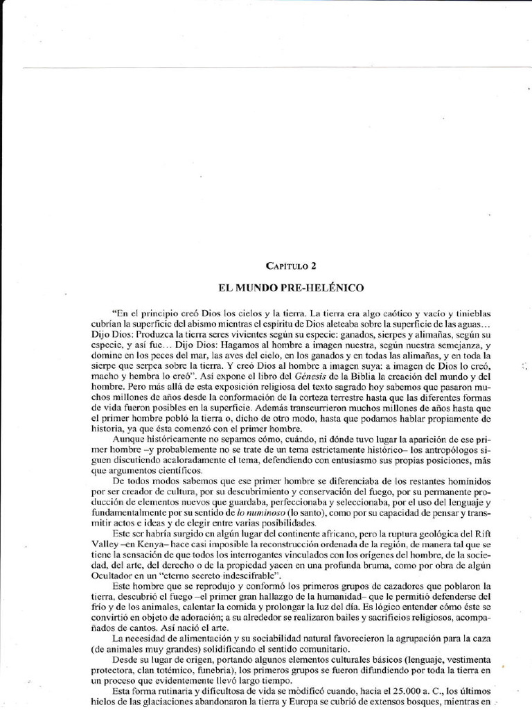 Orígenes del Hombre y la Cultura Prehelénica | PDF | Alejandro el ...