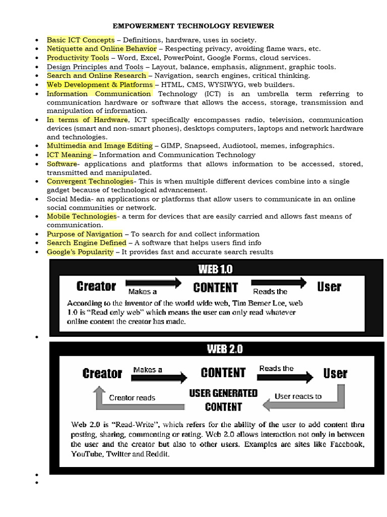 1st Quarter Emtech Reviewer PDF | PDF | Image Editing | Information And ...