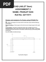 STAAD Pro Step-by-Step Guide | PDF | Beam (Structure) | Structural ...