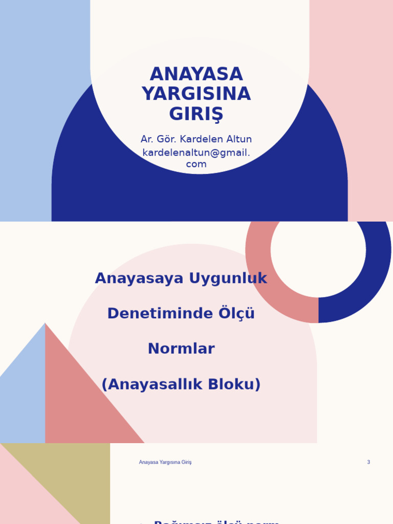 Ders Anayasa Yargısına Giriş | PDF