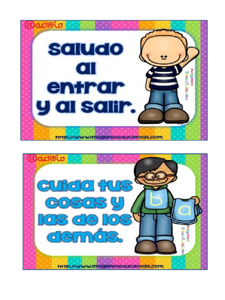 ETIQUETAS Y NORMAS DE CLASE | PDF
