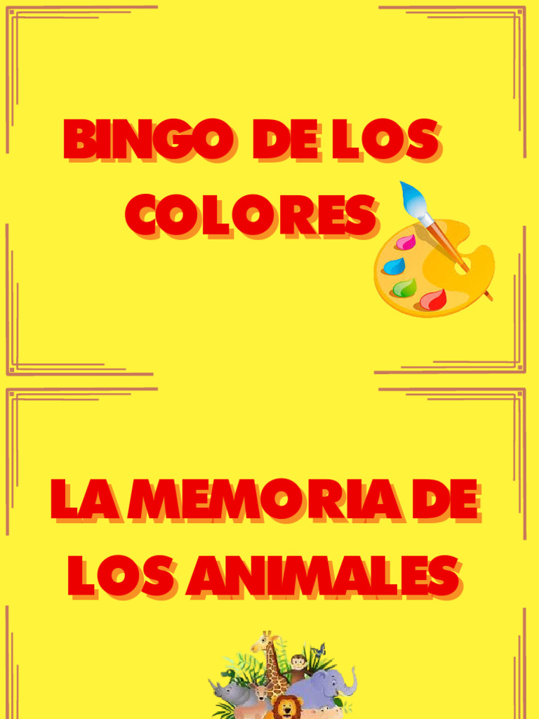 Bingo de Los Colores | PDF