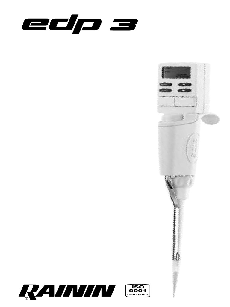 Advanced Electronic Pipette EDP3 Guide | PDF | Electromagnetic ...