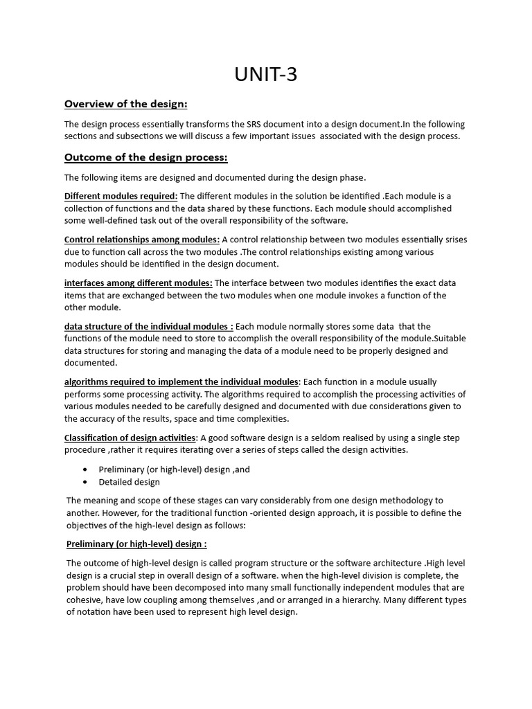 High-Level Software Design Overview | PDF | Agile Software Development ...