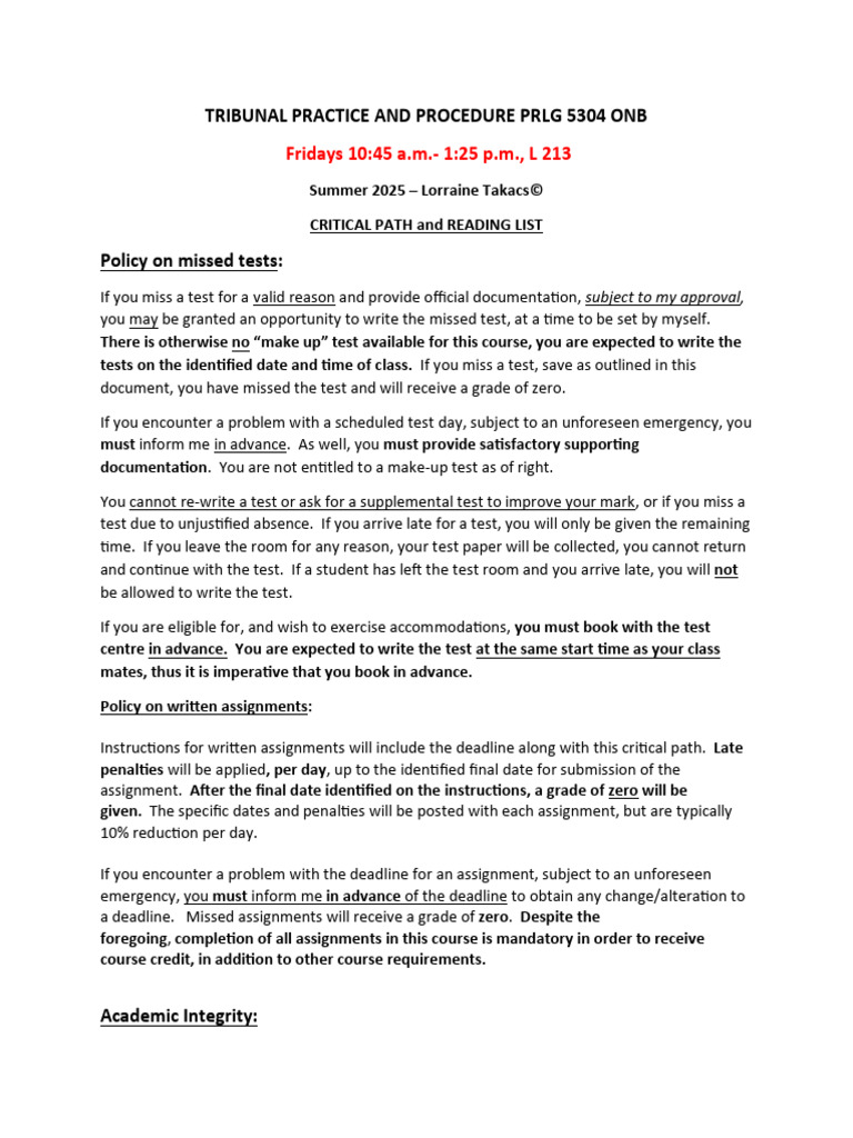 Tribunal Practice and Procedure Guide | PDF