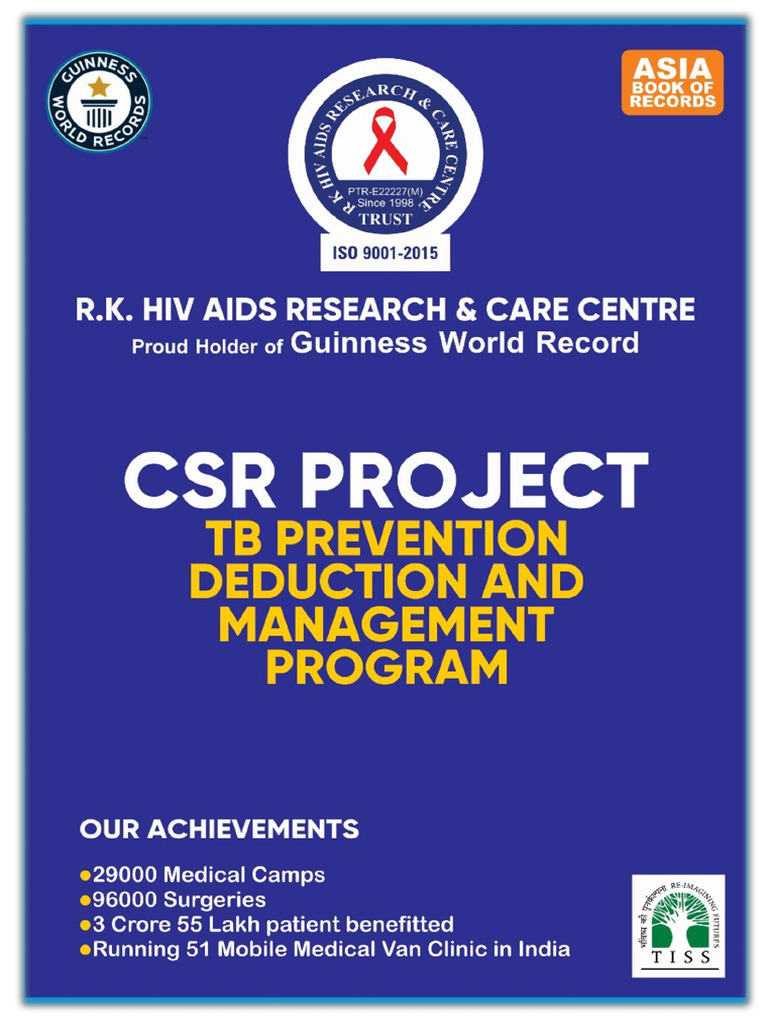 Cmpdi (CSR Proposal) | PDF | Tuberculosis