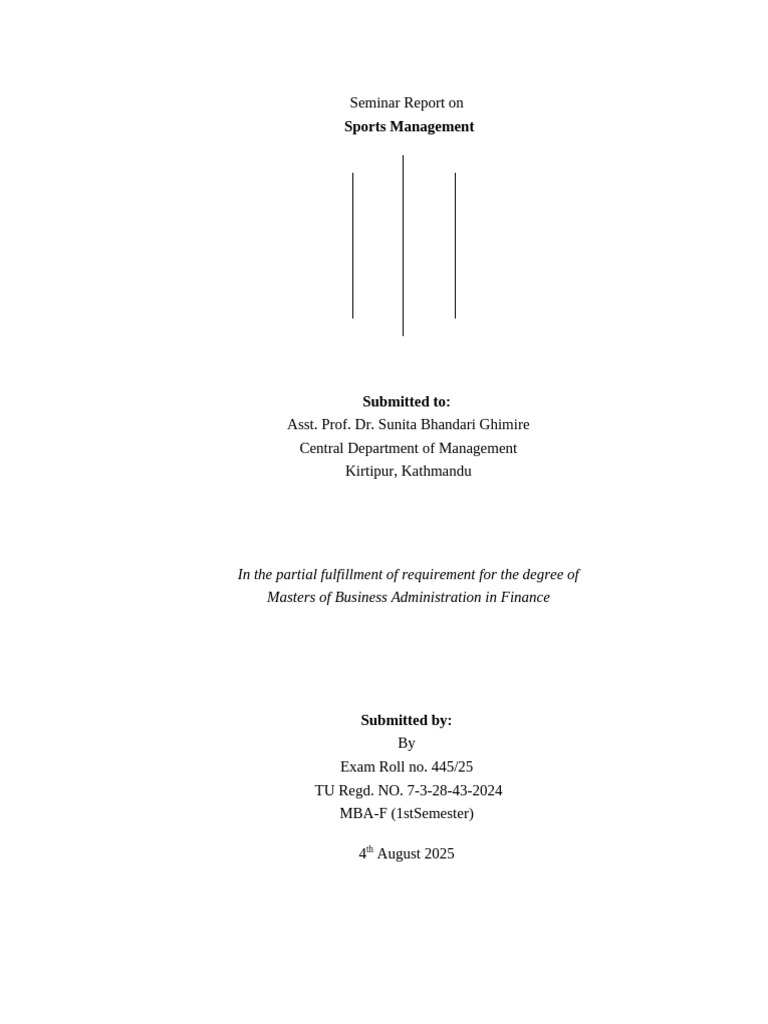 Sports Management Seminar Report | PDF | Leadership | Transformational ...