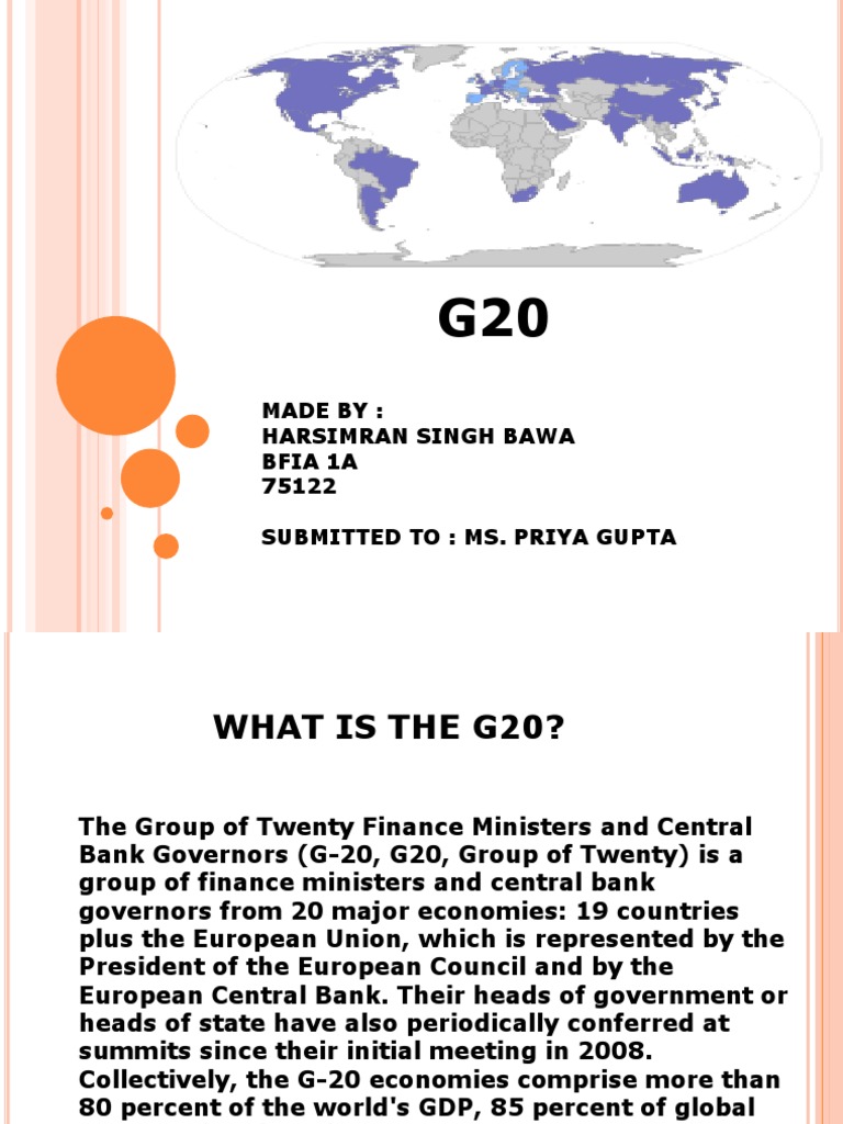 G20 | PDF | Global Financial System | International Monetary Fund