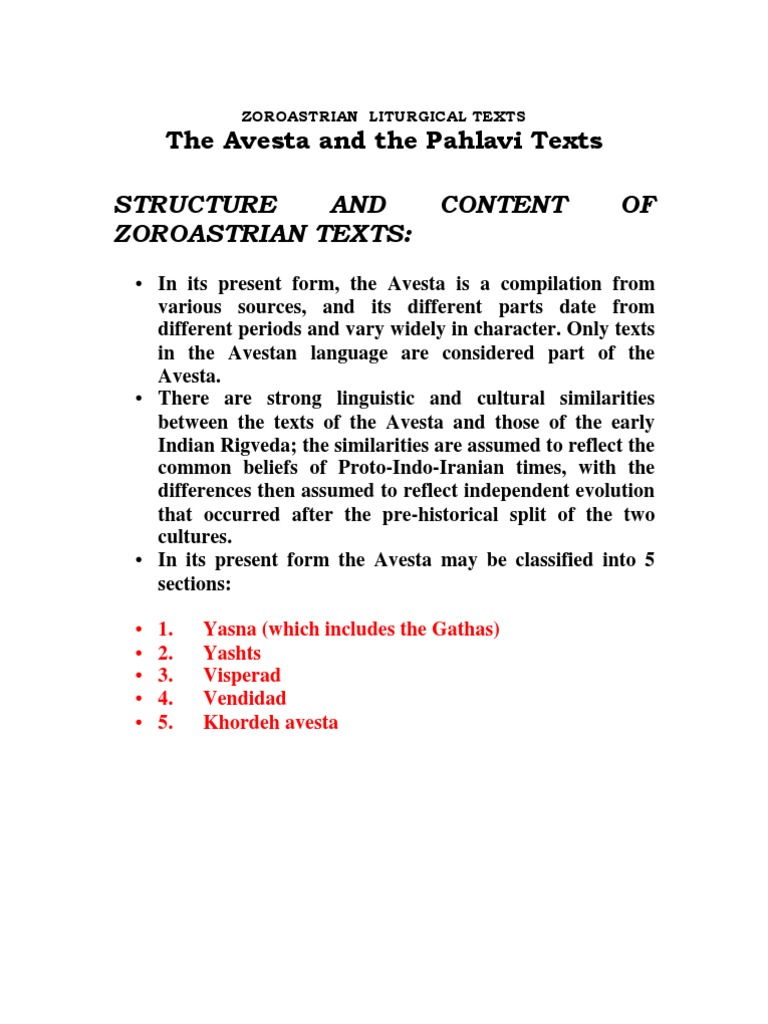 Zoroastrian Liturgical Texts-1 | PDF | Zoroastrianism | Dualism