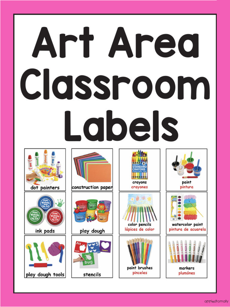Art Classroom Labeling Guide | PDF