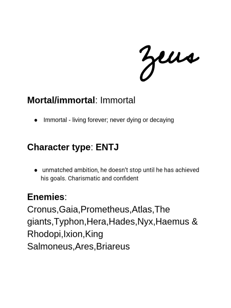 Zeus: Strengths and Weaknesses Explained | PDF